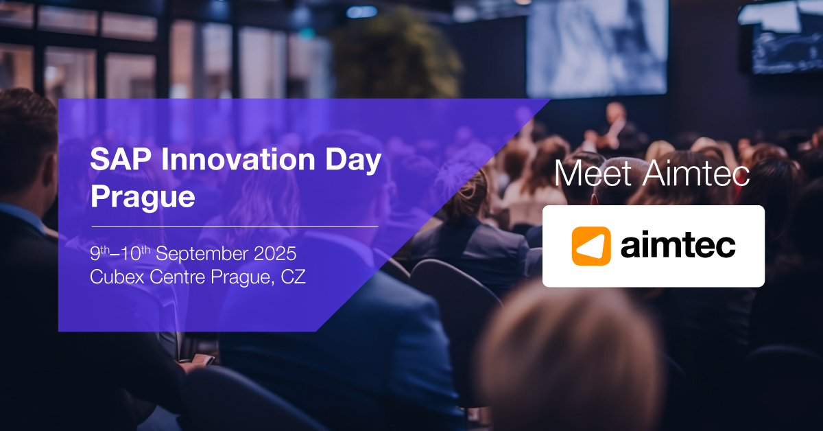 SAP Innovation Day Prague 2025 | Data, AI & Innovation | Aimtec